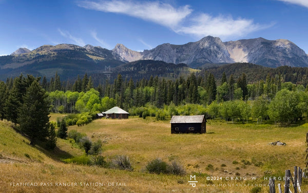 "Flathead Pass Ranger Station" - Bozeman, MT (OE) - Montana Panoramic ...