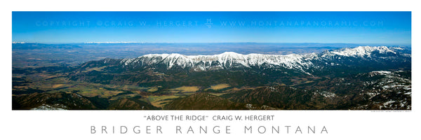 "Above the Ridge" - Bozeman, MT - POSTER - Montana Panoramic Gallery